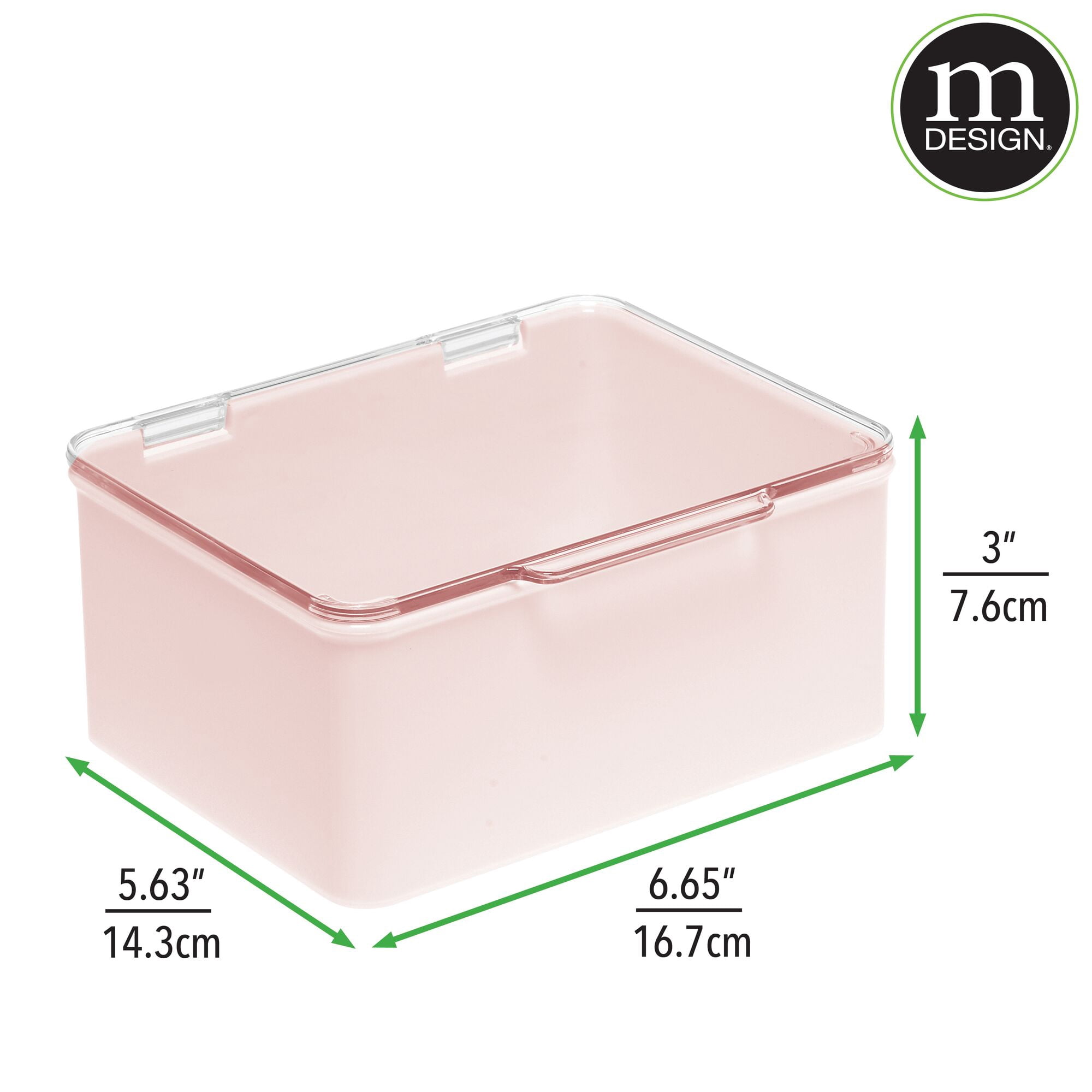 Buy mDesign Plastic Stackable Storage Organizer Toy Box with Lid for ...