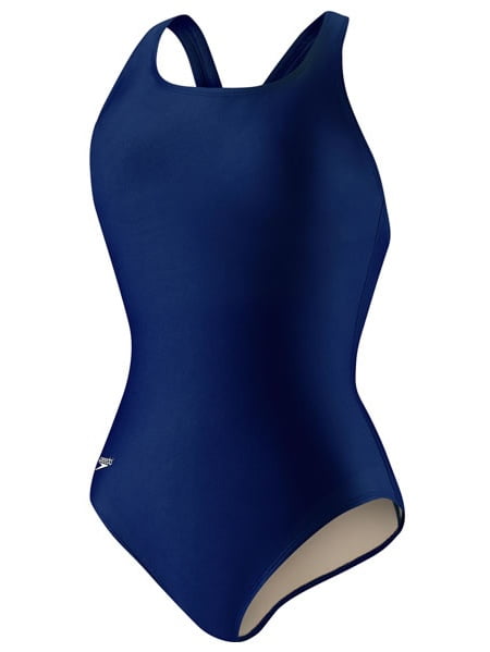 Speedo Womens Swimsuit One Piece Powerflex Ultraback Solid Speedo Navy