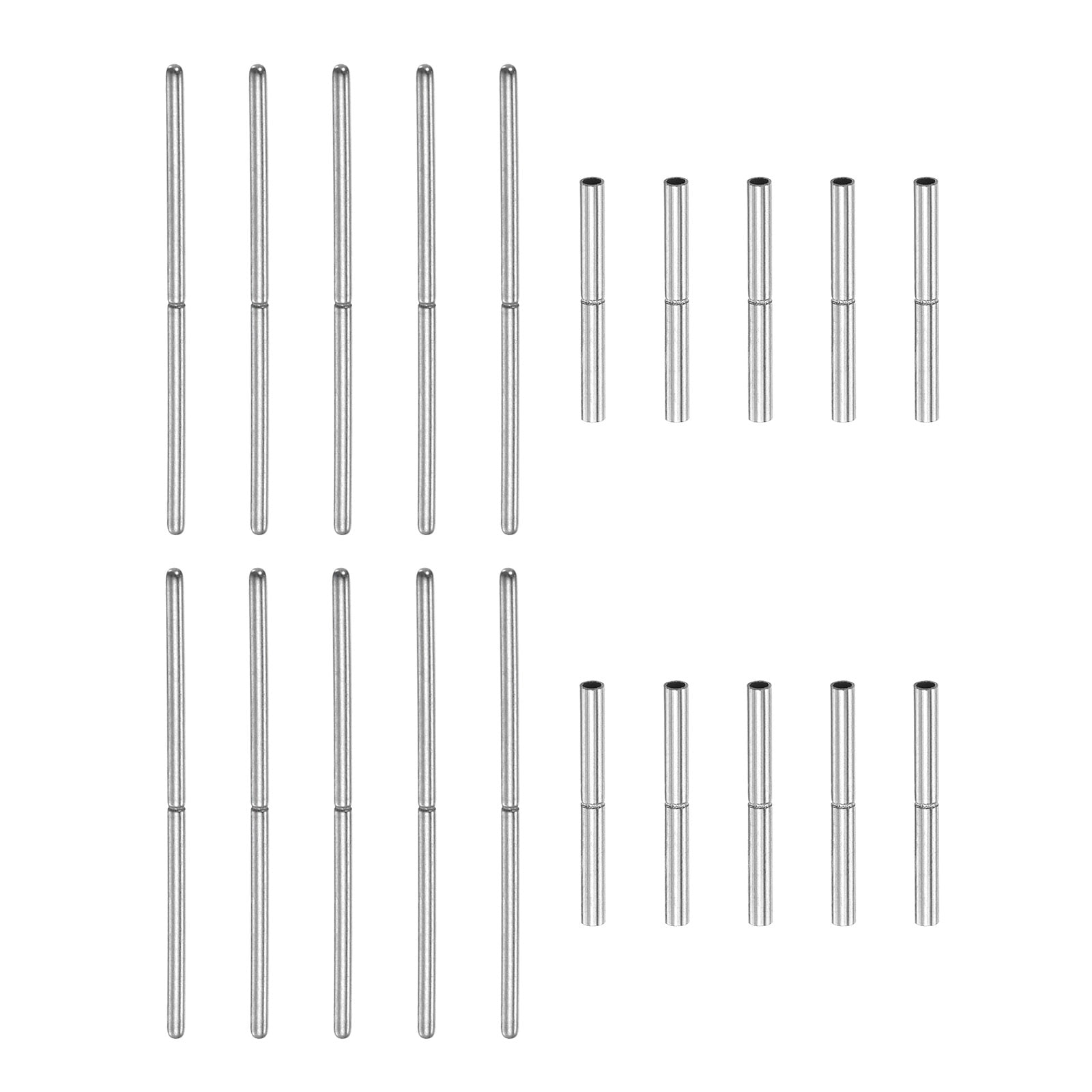 Uxcell 10Pack Watch Strap Tubes Pins, 1.1mm Tube Dia, 19mm Pin Length ...