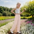 Bigetiay Girls Cargo Joggers Elastic Waistband Loose Fit Pants Kids ...