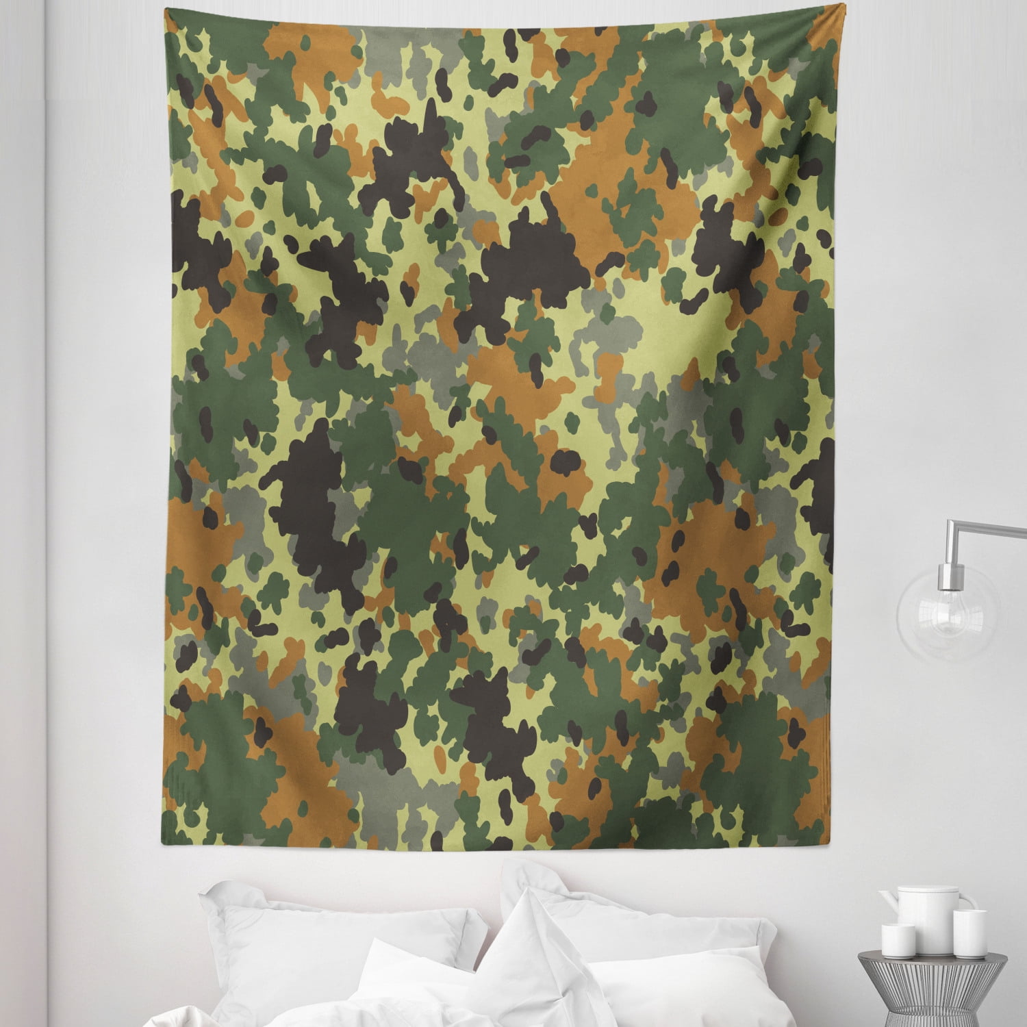 Camo Tapestry, Classical Germany Camouflage Pattern Forest Jungle ...