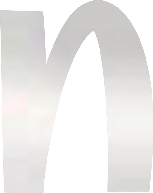 Acrylic Letter N Icebold, 6'' Tall Clear Acrylic Alphabet Letters ...