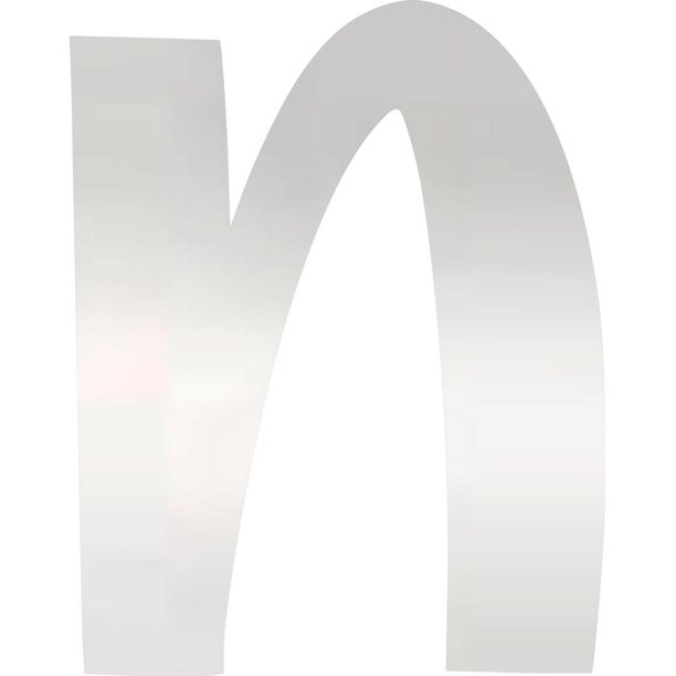 Acrylic Letter N Icebold, 6'' Tall Clear Acrylic Alphabet Letters ...