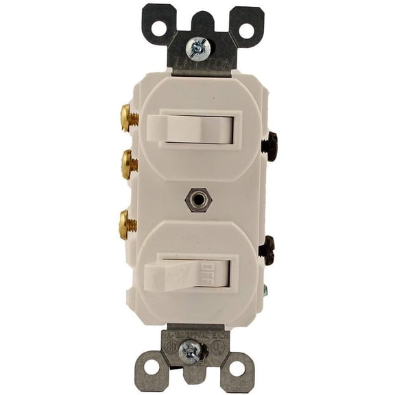 Leviton 5224-2W 120/277-Volt 15 Amp 1-Pole Duplex Style Commercial ...