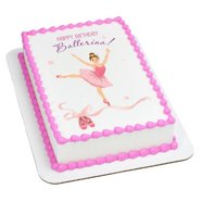24 Ballet Ballerina tutu pumps Cake Toppers ABPID04331 - Walmart.com
