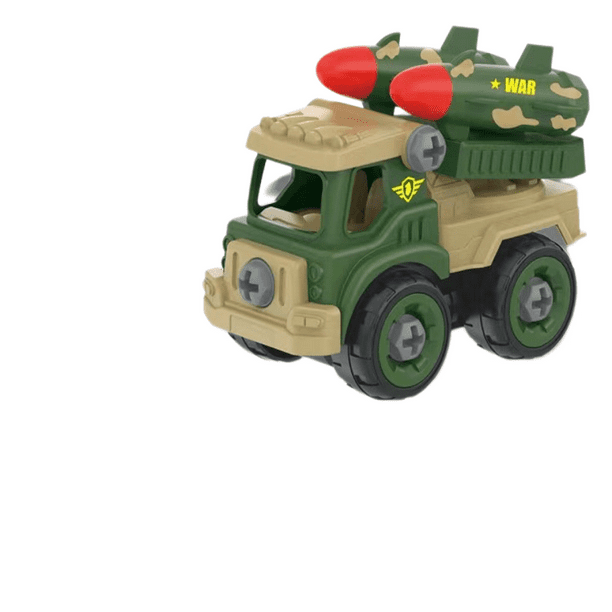 Toy To Enjoy Army Truck Toy - Friction Powered Wheels & Openable Doors ...