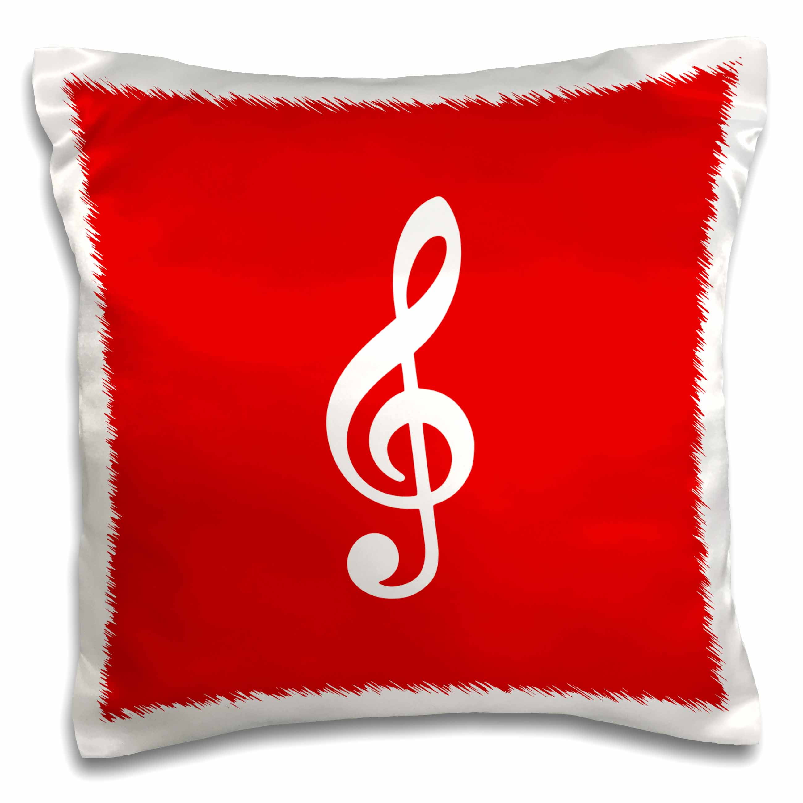 Red Treble Clef Music Notation - G clef musical note musician gift ...