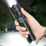 Zacro 100000 High Lumens Rechargeable Flashlight, Super Bright Tactical ...