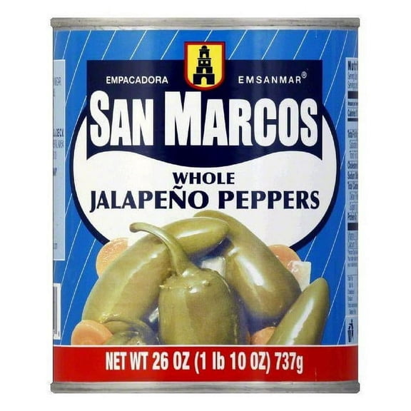San Marcos Whole Jalapeno Peppers, 11 oz (Pack of 12) - Walmart.com