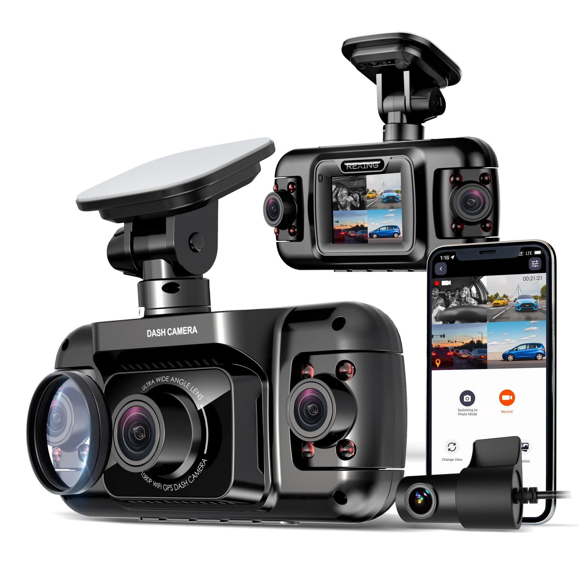 Click here for Rexing R4 4 Channel Dash Cam W/ All Around 1080p R... prices