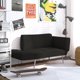 DHP Euro Futon with Magazine Storage, Black - Walmart.com