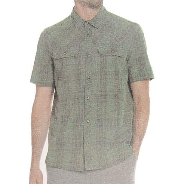 Gerry Men's Short Sleeve Quick Dry Tech Woven ShirtÂ (Black, Large ...