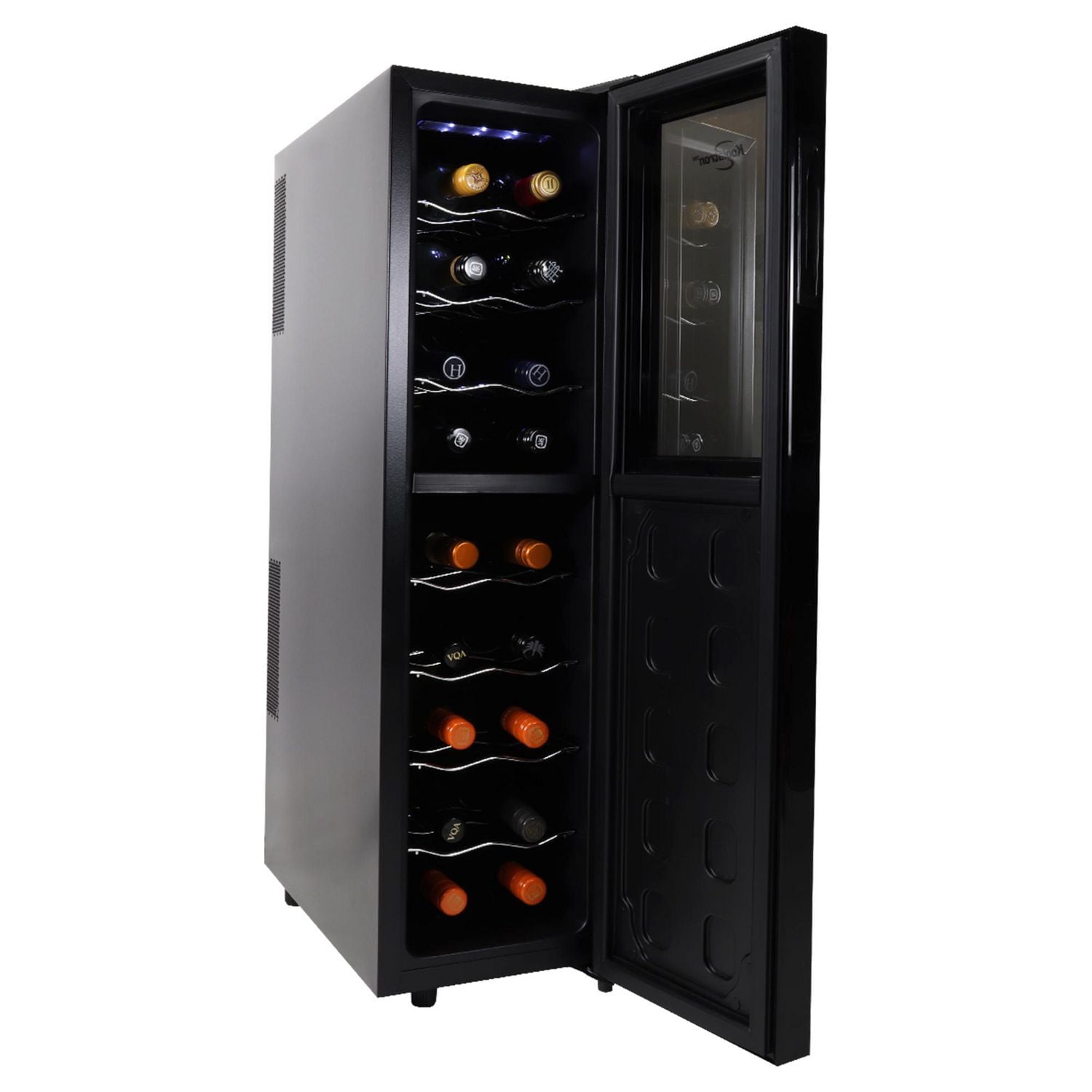 Click here for Koolatron 18 Bottle Slim Dual Zone Wine Cooler Fre... prices