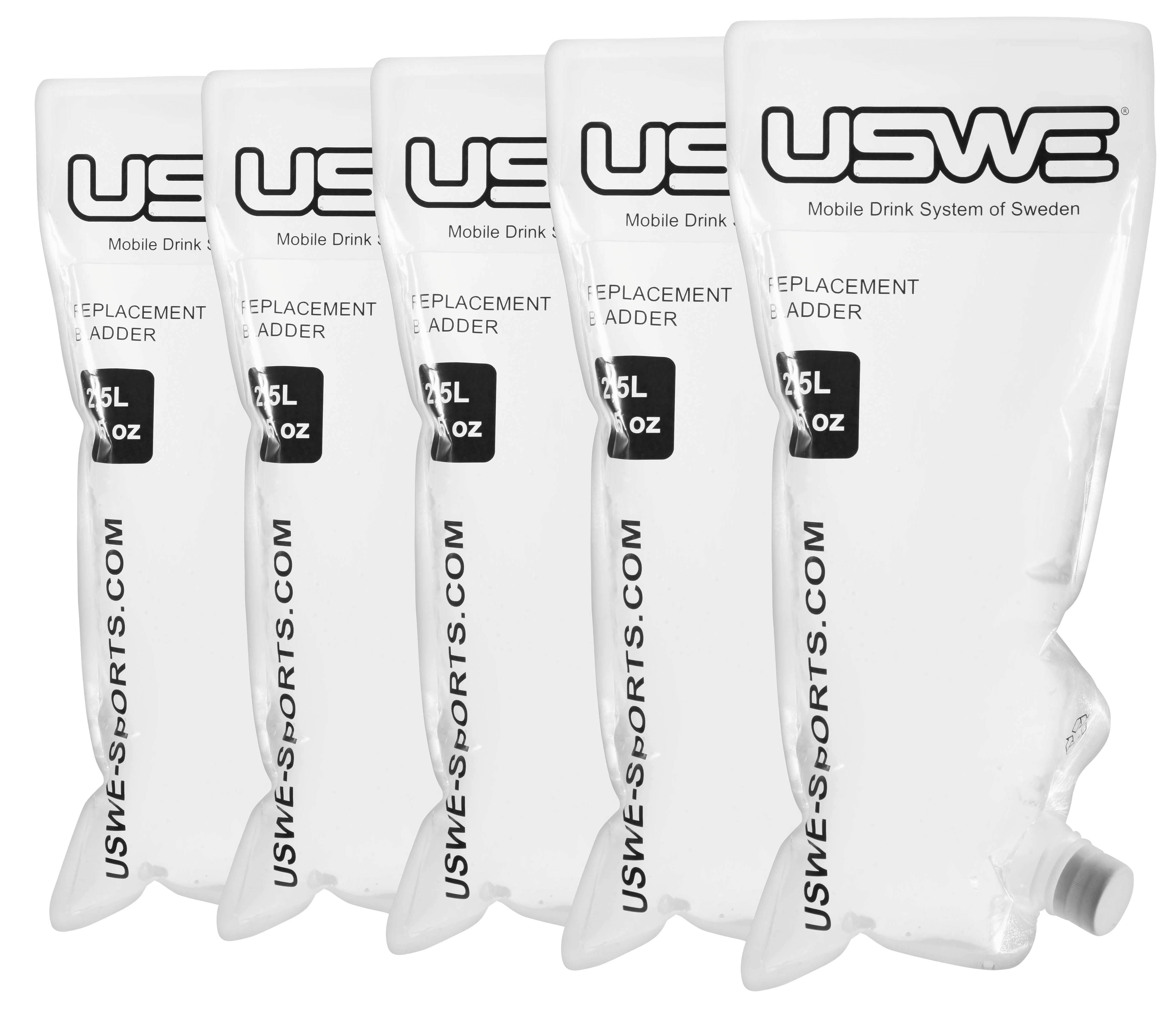 USWE XC Replacement Bladders & Accessories 1.5lt 5pk 101014 - Walmart.com