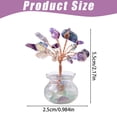 1PC Crystal Tree Figurine Desktop Dress Up Desktop Ornament For Shelf ...