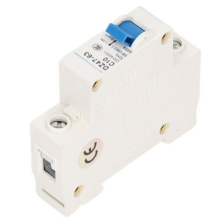 Mini Circuit Breaker, Residual Current Breakers 1P DIN Rail Mount 6000A Breaking Capacity Low ...