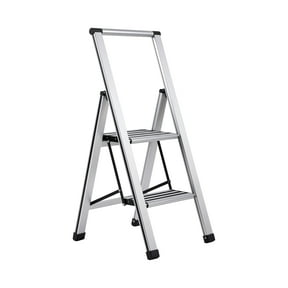 Cramer Three-Step Stop-Step Aluminum Ladder, 32 3/4" High, Beige ...