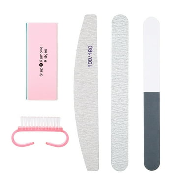 3-Piece Nail File Set Stainless Steel Double-Sided Nail File Buffer ...