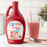 Great Value Strawberry Syrup 44 oz Value Size for Ice Cream Sundaes ...