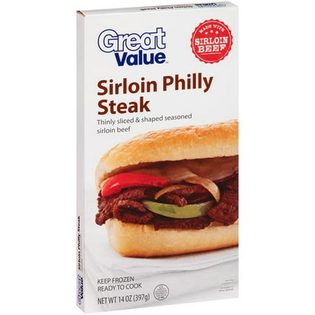 Great Value Sirloin Philly Steak, 14 oz - Walmart.com