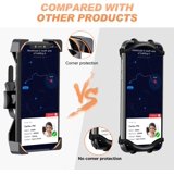 Universal Secure Lock 4-6.5 inch phone Size Bike/Motorcycle Phone Mount ...