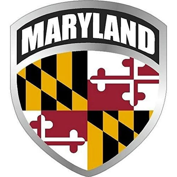 Maryland MD Shield Decal Badge Car 3M Reflective sticker - Walmart.com ...