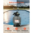 VEVOR Sand Filter, 18-Inch, 40 GPM Above Inground Swimming Pool Sand ...