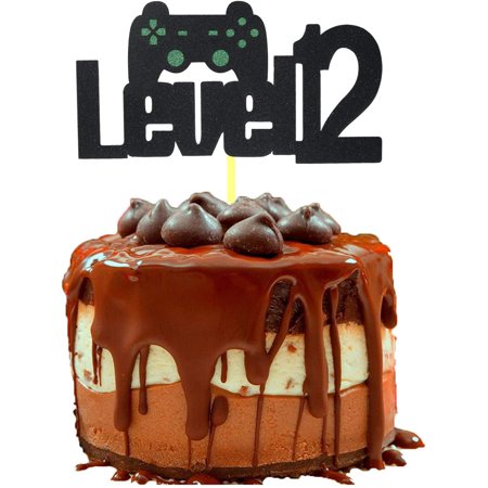Level Up 12 Video Game Cake Topper for 12th Video Game Theme Birthday ...