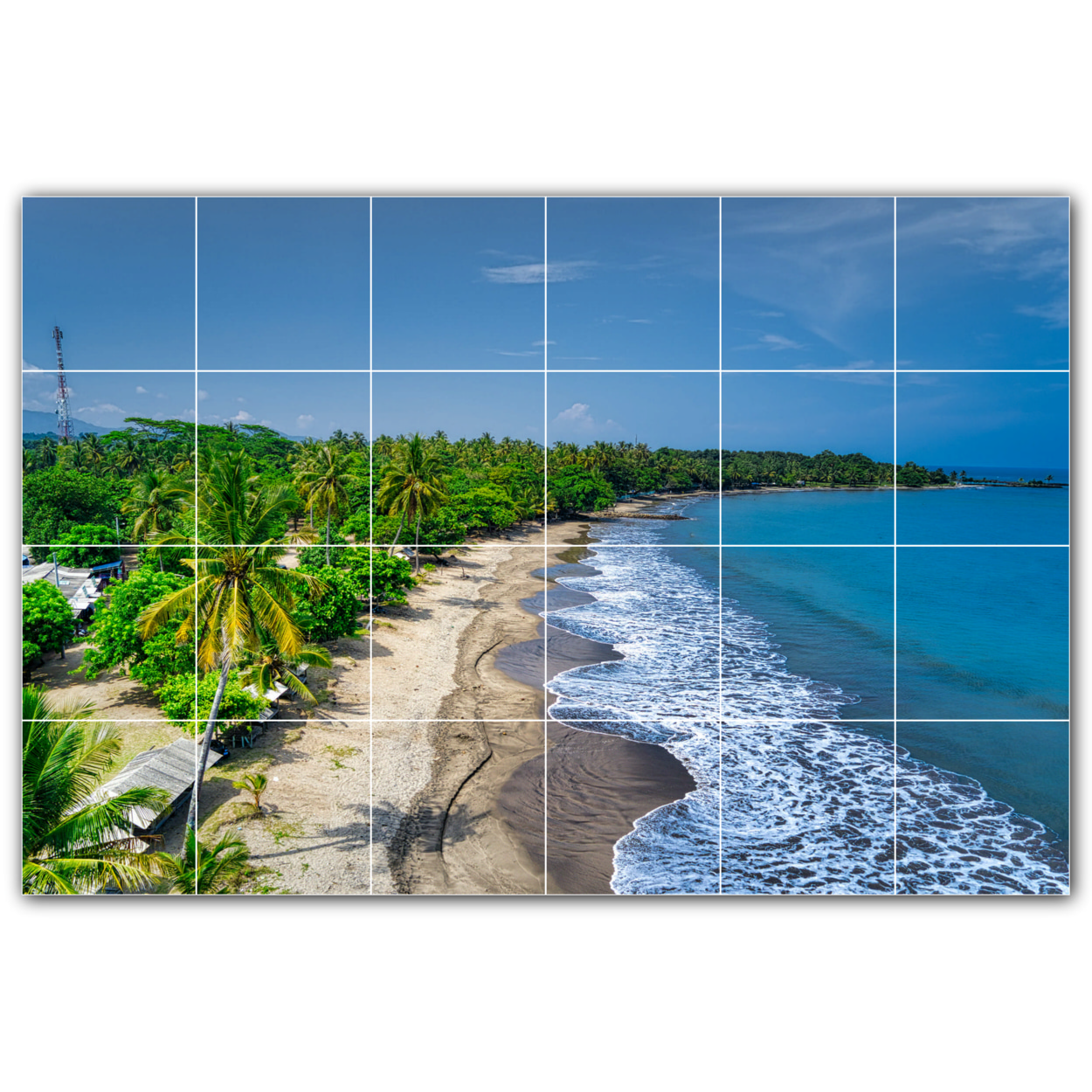 Picture-Tiles.com: Beach Ceramic Tile Wall Mural WAL500095-64L. 48"W x ...