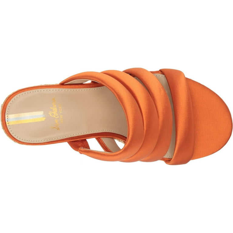 Sam Edelman Women's Yuki Platform Wedge Sandal Cali Orange 7.5M