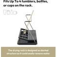 Bottle Drying Rack with Drain Tray for Tumblers and Cups, Narrow Wide ...