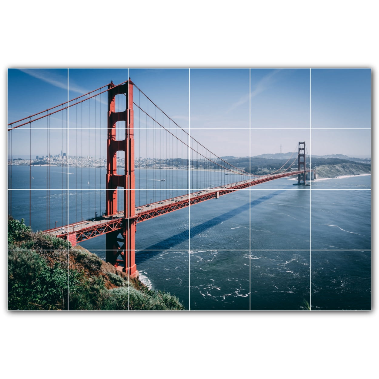 Picture-Tiles.com: Bridge Ceramic Tile Wall Mural WAL500272-64L. 48"W x ...