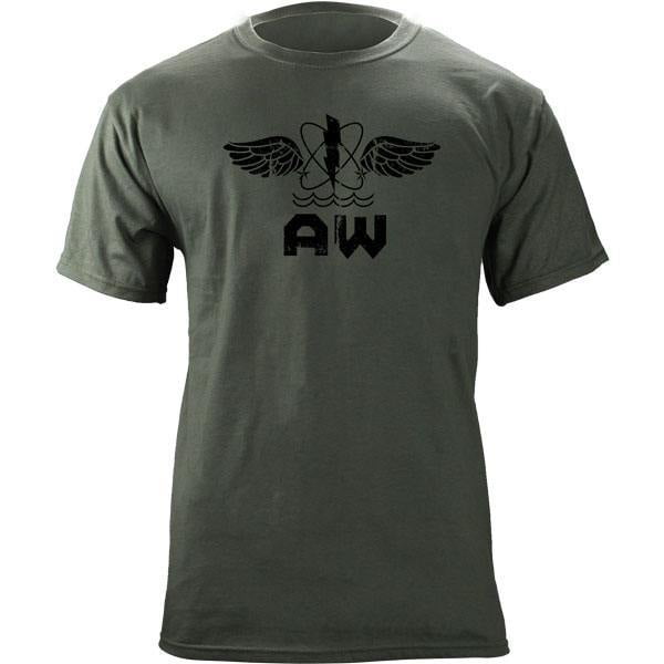 Vintage Navy Naval Aircrewman AW Rating Badge Veteran T-Shirt - Walmart.com