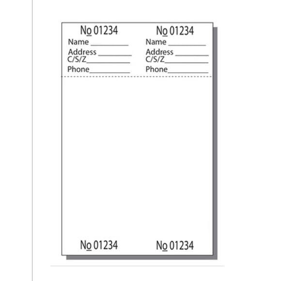 Raffle Ticket Sheets