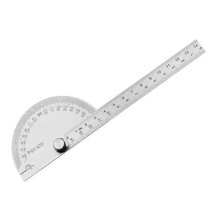 HUSERYT 0-180 Degree Round Head Protractor, Multifunctional Stainless ...