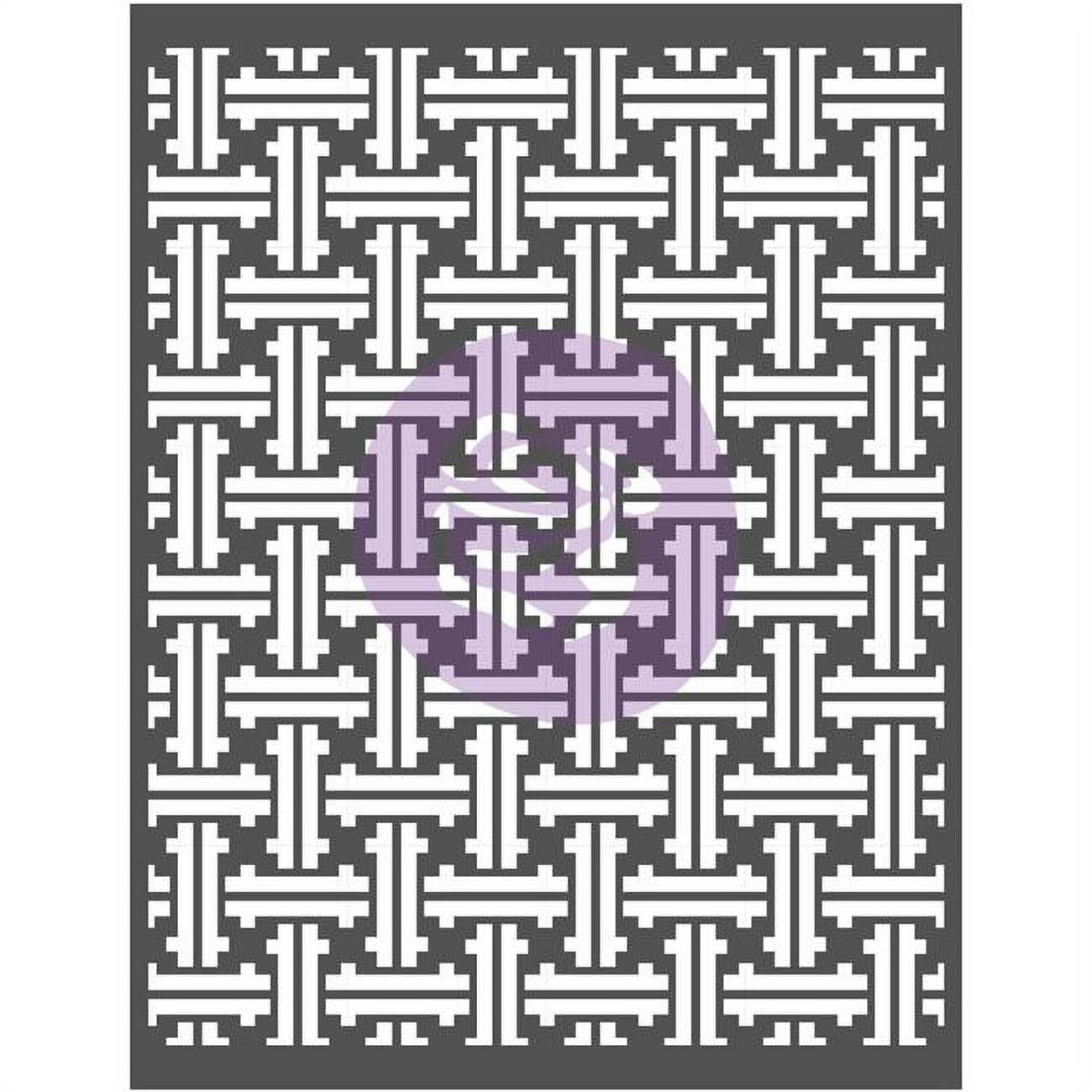 Prima Re-Design Decor Stencil 22"X28"-Basket Weave - Walmart.com