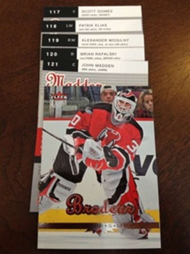 2005-06 Fleer Ultra New Jersey Devils Team Set No SP 6 Cards Martin ...