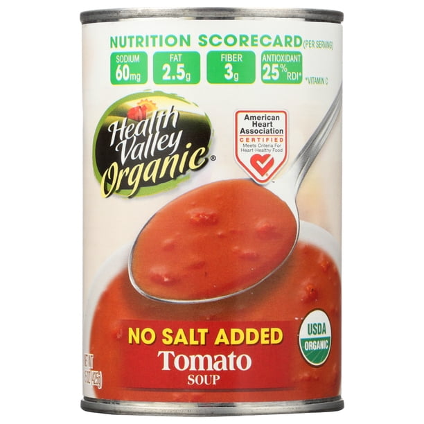 Health Valley Soup, Organic Tomato No Salt, 14.5 Oz - Walmart.com ...