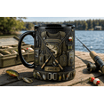Bass Fishing Accent Mug Custom Dad Gift with Fish Badge, Tackle Box ...