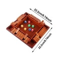 Shut The Box Dice Game Wooden 2-4 Player Dice Game Math Games Close The ...