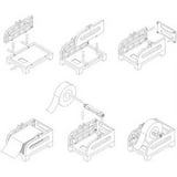 Rollo Versatile Thermal Label Holder for Sticker Printer, Rolls and Fan ...