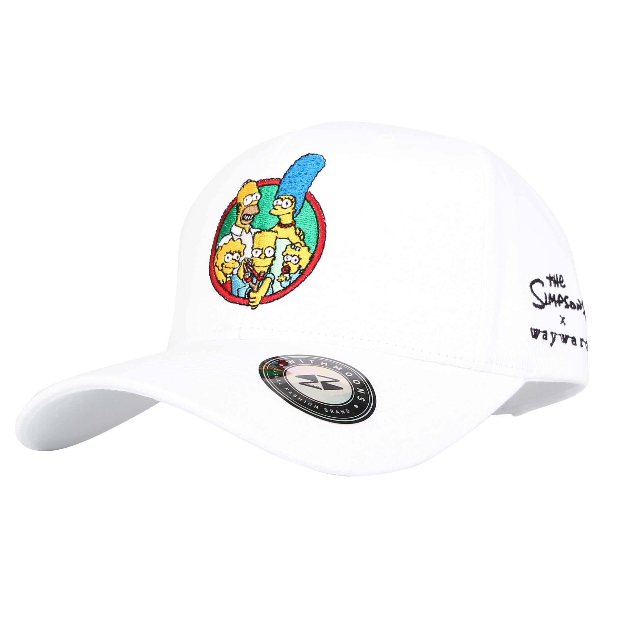 WITHMOONS The Simpsons Baseball Cap Simpsons Family Hat HL11073 (White ...