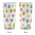 Heart Couples Car Cup with Handle Tumbler with Lids and Straws ...