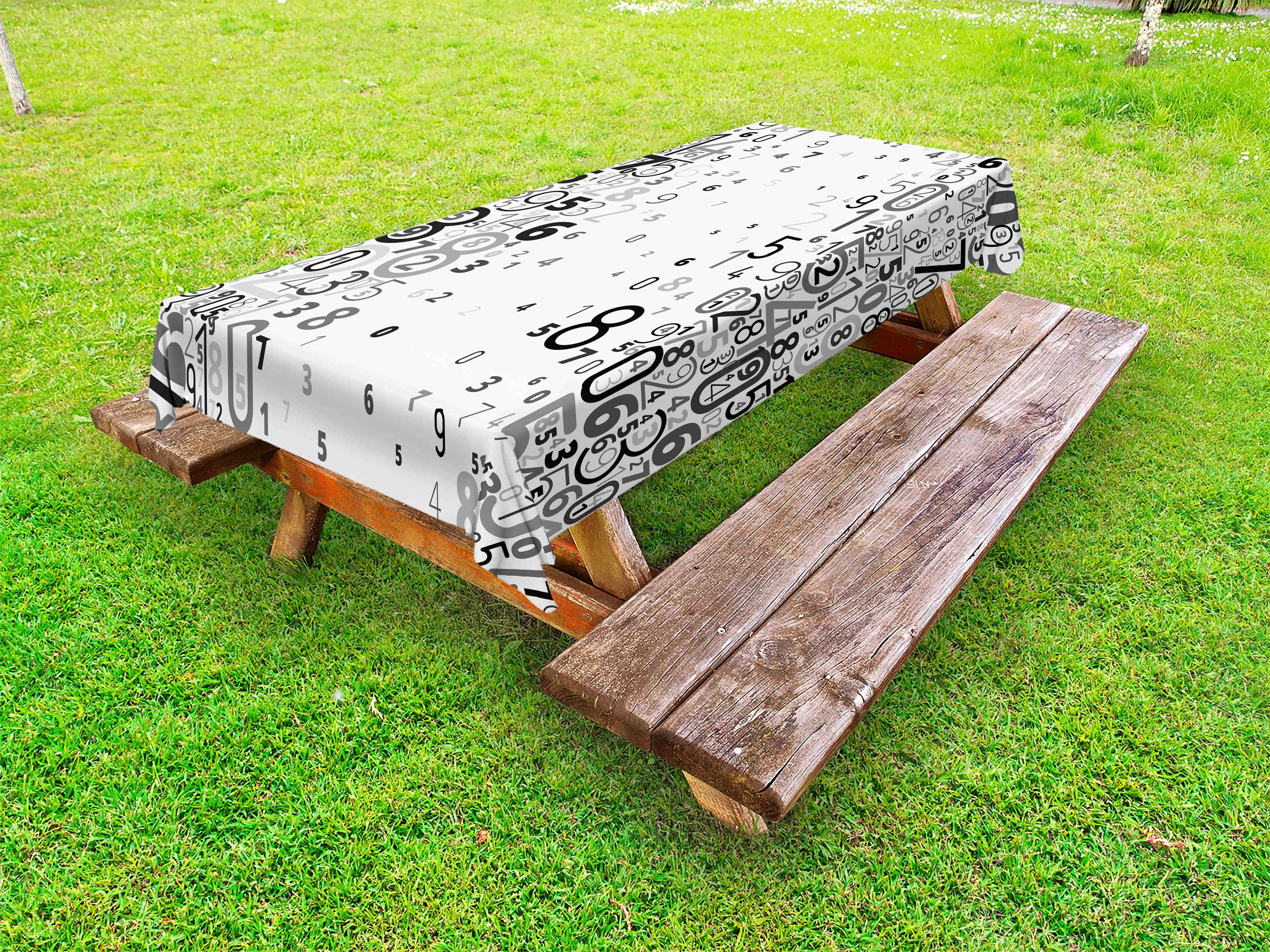 Modern Outdoor Tablecloth, Vector School Design Mathematic Frame Like ...