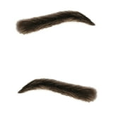 False Eyebrows for Men 100% Human Hair Eyebrows Hand Made #2 Dark Brown ...
