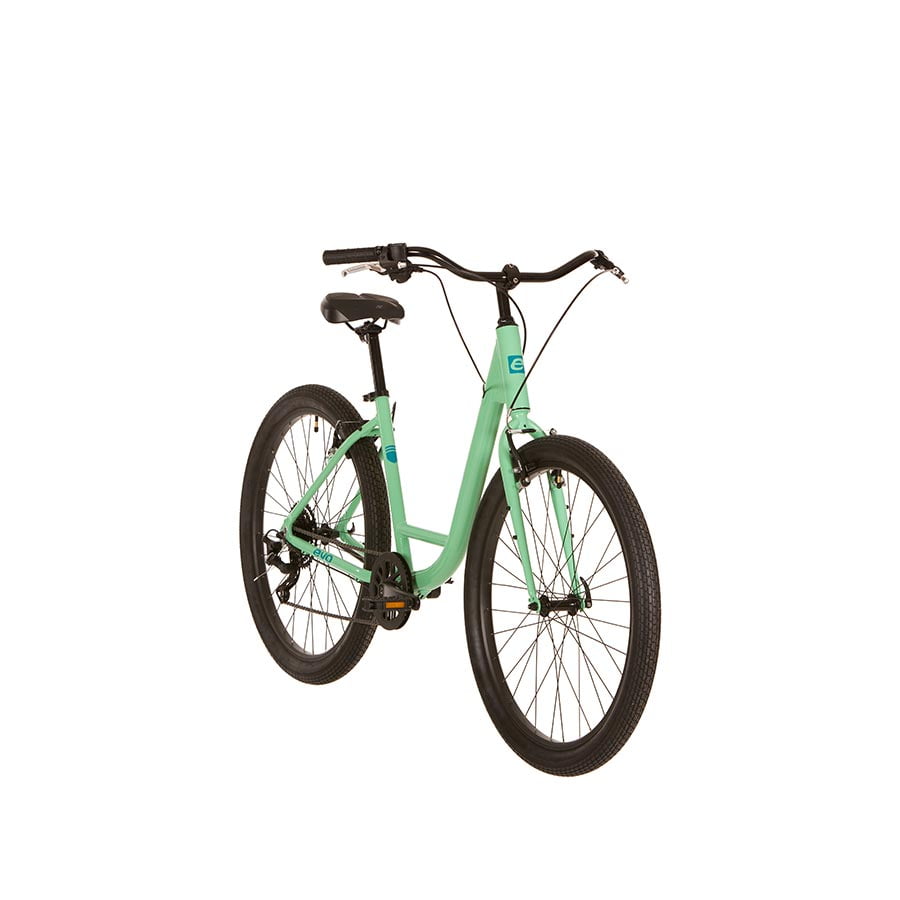 Buy EVO PTH Low Step Hybrid Cruiser Bicycle 27.5'' Green SM Online at ...