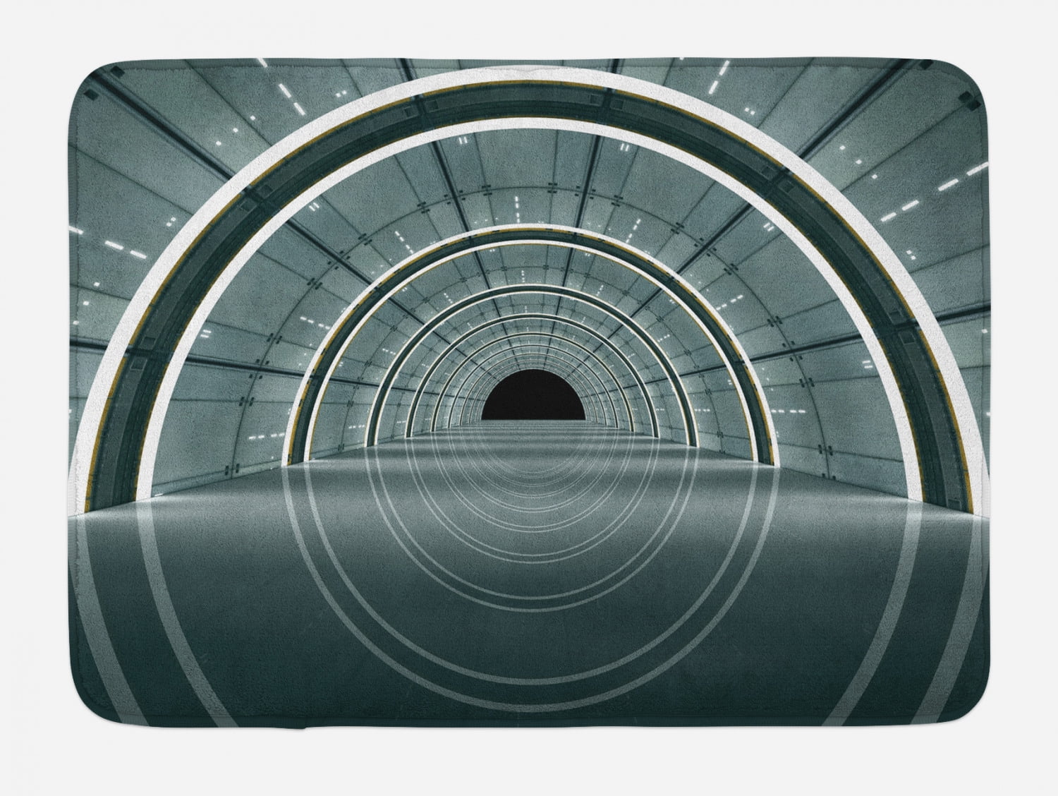 Outer Space Bath Mat, Science Fiction Theme 3D Design Futuristic ...
