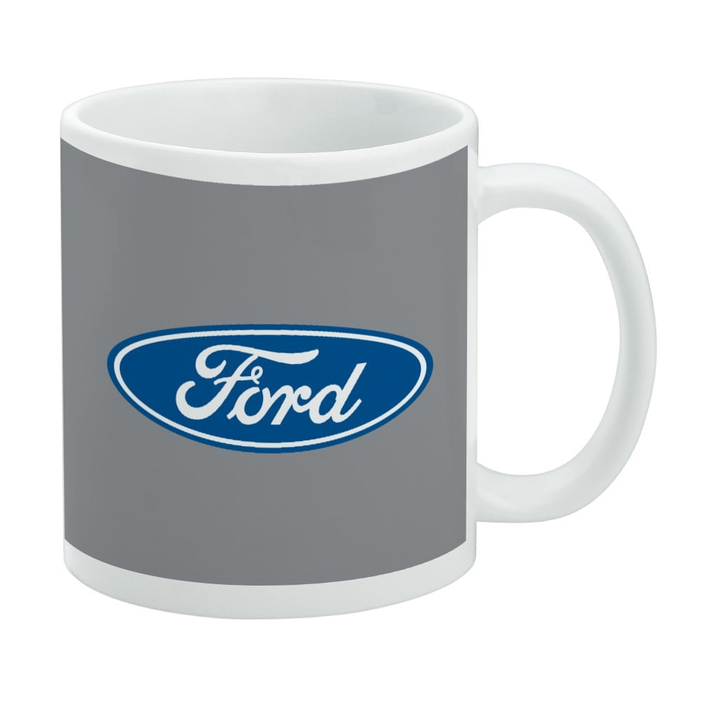 Ford Motor Company Blue Oval Logo White Mug - Walmart.com