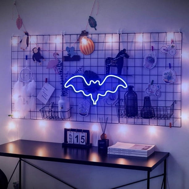 Neon Light Sign,Halloween Neon Signs Bat Halloween Neon Signs Bat LED ...