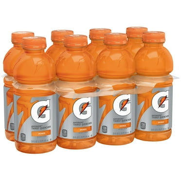 Gatorade Thirst Quencher Orange Sports Drinks, 20 fl oz, 8 Count ...
